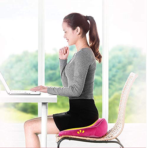 car seat cushion Beautiful Buttocks Cushion, Comfort Chair Tailbone Pillow, Ventilated Designed for Hip Back Sciatica Pain Relief Ergonomic Pillow Curved Surface Slow Rebound office chair cushion