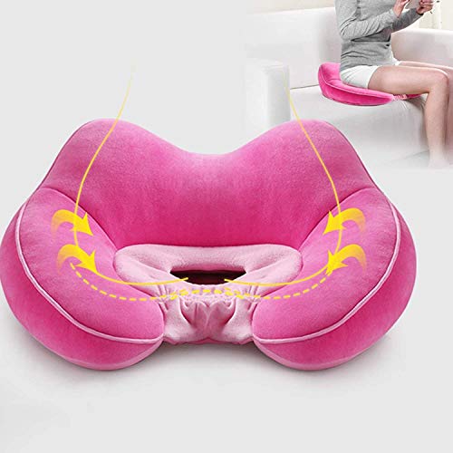 car seat cushion Beautiful Buttocks Cushion, Comfort Chair Tailbone Pillow, Ventilated Designed for Hip Back Sciatica Pain Relief Ergonomic Pillow Curved Surface Slow Rebound office chair cushion