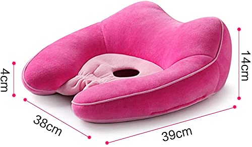 car seat cushion Beautiful Buttocks Cushion, Comfort Chair Tailbone Pillow, Ventilated Designed for Hip Back Sciatica Pain Relief Ergonomic Pillow Curved Surface Slow Rebound office chair cushion