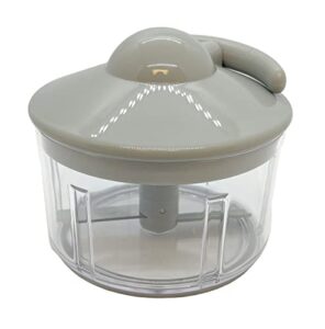 2-cup pull chop food chopper, gray