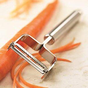 Kuhn Rikon Julienne Peeler with Blade Protector, Stainless Steel Handle