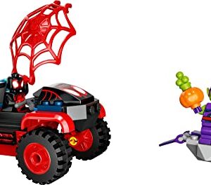 LEGO Marvel Spider-Man Miles Morales: 10781 Spider-Man’s Techno Trike Set, Spidey and His Amazing Friends Series, Toy for Preschool Kids Age 4 +