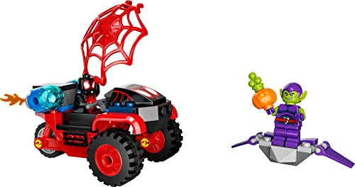 LEGO Marvel Spider-Man Miles Morales: 10781 Spider-Man’s Techno Trike Set, Spidey and His Amazing Friends Series, Toy for Preschool Kids Age 4 +