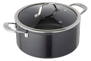 kuhn rikon easy pro non-stick dutch oven with glass lid, 5 litre/24 cm