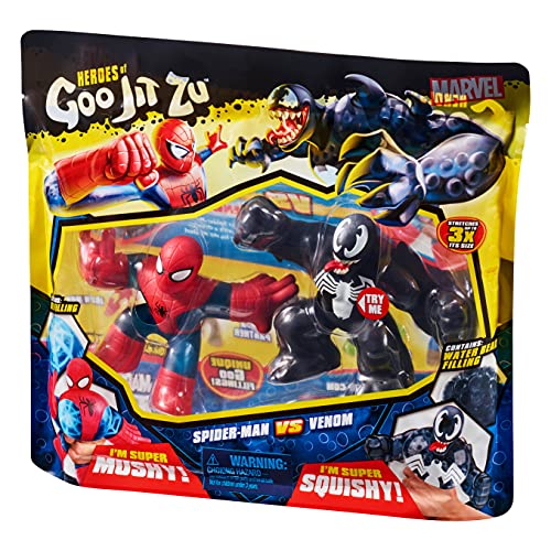 Heroes of Goo Jit Zu Licensed Marvel Versus Pack - Spider-Man vs Venom, Multicolor, 41146