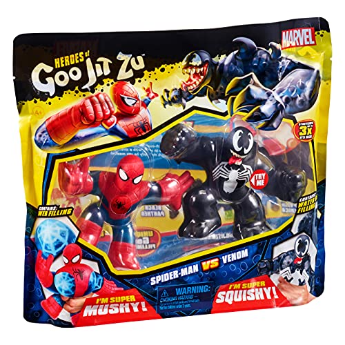 Heroes of Goo Jit Zu Licensed Marvel Versus Pack - Spider-Man vs Venom, Multicolor, 41146