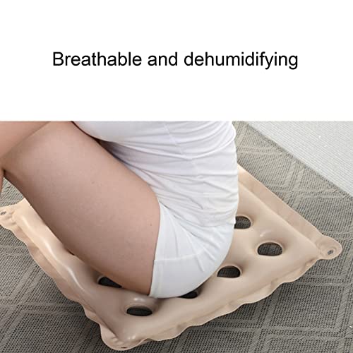 PVC 16 Holes Inflatable Chair Cushion Anti Decubitus Ergonomic Chair Cushion Coccyx Sciatica Chair Pad Ideal, Inflatable Seat Cushion Contoured Support PillowsBedroom Aids & Access