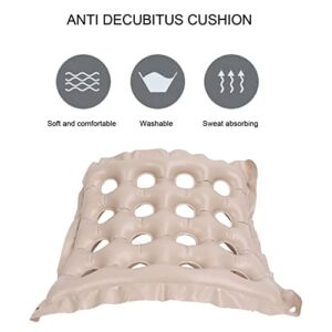 PVC 16 Holes Inflatable Chair Cushion Anti Decubitus Ergonomic Chair Cushion Coccyx Sciatica Chair Pad Ideal, Inflatable Seat Cushion Contoured Support PillowsBedroom Aids & Access