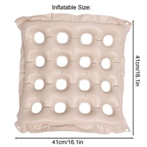 PVC 16 Holes Inflatable Chair Cushion Anti Decubitus Ergonomic Chair Cushion Coccyx Sciatica Chair Pad Ideal, Inflatable Seat Cushion Contoured Support PillowsBedroom Aids & Access