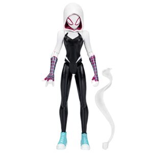 marvel spider-man: across the spider-verse spider-gwen toy, 6-inch-scale action figure with web accessory, toys for kids ages 4 and up