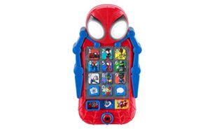 ekids spidey and his amazing friends toy phone, toddler toys with built-in preschool learning games, educational toys for toddler activities and pretend play, for fans of spiderman toys and gifts