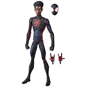 spider-man marvel legends series across the spider-verse miles morales 6-inch action figure toy, 3 accessories