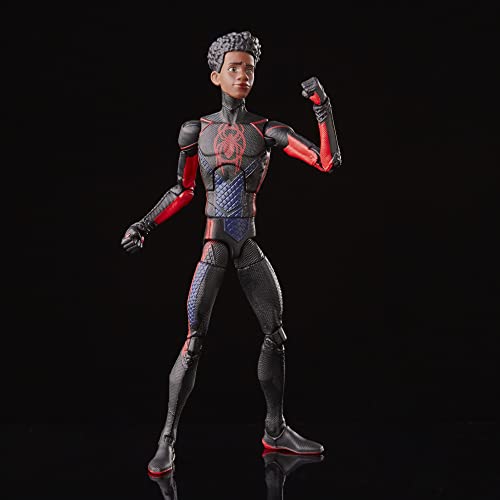 Spider-Man Marvel Legends Series Across The Spider-Verse Miles Morales 6-inch Action Figure Toy, 3 Accessories