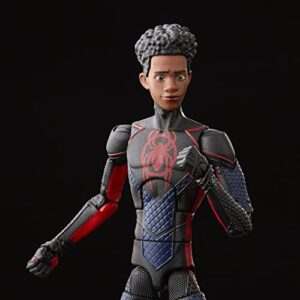 Spider-Man Marvel Legends Series Across The Spider-Verse Miles Morales 6-inch Action Figure Toy, 3 Accessories