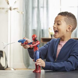 Spider-Man Marvel Titan Hero Series Blast Gear Action Figure Toy with Blaster, 2 Projectiles and 3 Armor Accessories, for Kids Ages 4 and Up