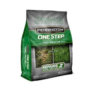 one step complete tall fescue 5lb. grass seed + mulch + fertilizer for patch repair