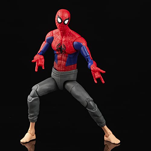 Spider-Man Marvel Legends Series Across The Spider-Verse Peter B Parker 6-inch Action Figure Toy, 2 Accessories