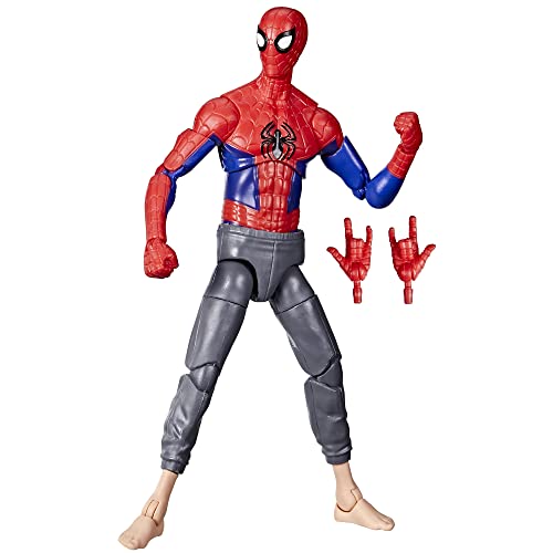 Spider-Man Marvel Legends Series Across The Spider-Verse Peter B Parker 6-inch Action Figure Toy, 2 Accessories