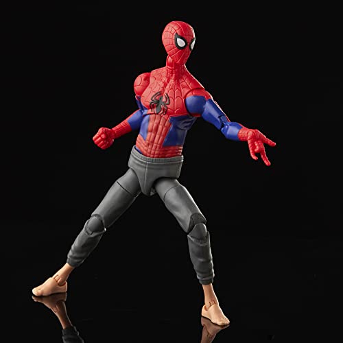 Spider-Man Marvel Legends Series Across The Spider-Verse Peter B Parker 6-inch Action Figure Toy, 2 Accessories