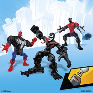 Hasbro Marvel Super Hero Mashers Web-Slinging Mash Collection Pack with Spiderman, Venom and Miles Morales (Amazon Exclusive)