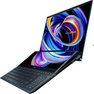 ASUS ZenBook Pro Duo 15 UX582 15.6" FHD OLED Touchscreen (Intel 14-Core i7-12700H, 16GB DDR5 RAM, 2TB SSD, GeForce RTX 3060 6GB) Business Laptop, ScreenPad Plus, Backlit, IST HDMI, Stylus, Win 11 Pro