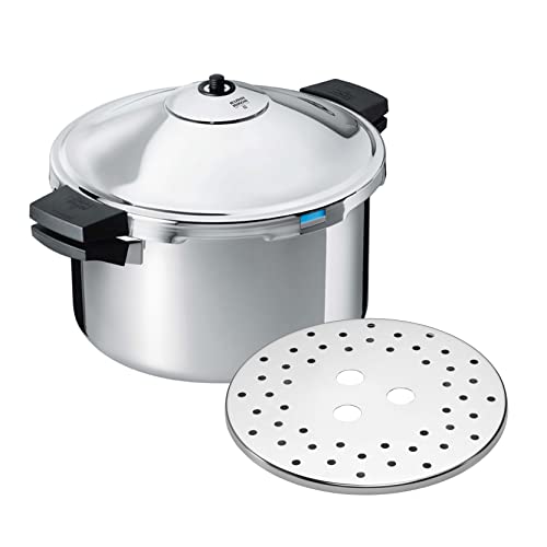 Kuhn Rikon DUROMATIC® Pressure Cooker 11” 8.45 qt family of 6 wide base for better braising