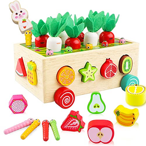 Cieyan Montessori Toys for 1+ Year Old, Toys for Girls Boys 2 Year Old Toys, Educational Toys for 1 Year Old Toddler Toys, Easter Toys for Toddlers 1-3 Wooden Toys for 1 + Year Old