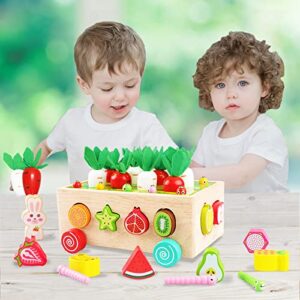 Cieyan Montessori Toys for 1+ Year Old, Toys for Girls Boys 2 Year Old Toys, Educational Toys for 1 Year Old Toddler Toys, Easter Toys for Toddlers 1-3 Wooden Toys for 1 + Year Old