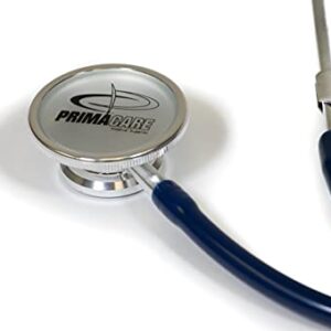 Primacare DS-9290-BL Adult Size 22 Inch Stethoscope for Diagnostics and Screening Instruments, Lightweight and Aluminum Double Head Flexible Stethoscope, Blue