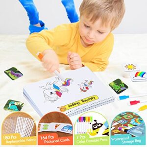 Busy Book for Toddler Preschool Learning Activities, 32 Pages Quiet Books for Toddlers Travel, Montessori Toys Book for Kids Age1, 2, 3 Year Olds Gift - for Boy & Girl Autism Sensory Speech Therapy