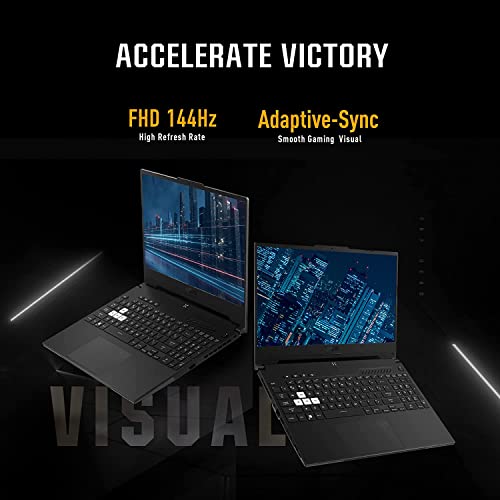 ASUS TUF Dash 15.6" 144Hz FHD IPS Gaming Laptop, NVIDIA GeForce RTX 3070 6GB, 12th Gen Intel 10-Core i7-12650H, 16GB DDR5 RAM, 512GB PCIE SSD, Backlit Keyboard, WiFi 6, DTS, Windows 11 Home, Black