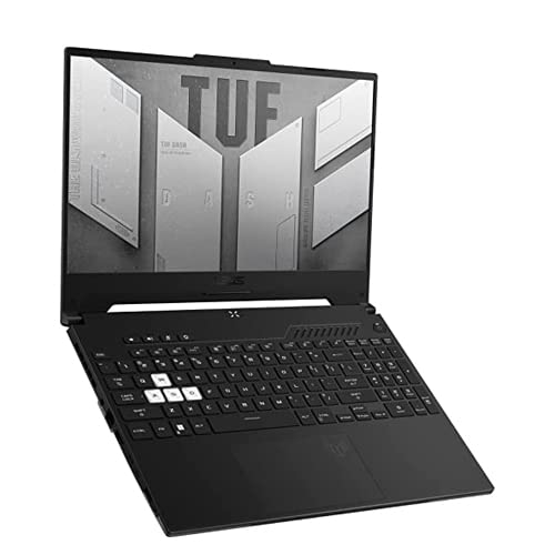 ASUS TUF Dash 15.6" 144Hz FHD IPS Gaming Laptop, NVIDIA GeForce RTX 3070 6GB, 12th Gen Intel 10-Core i7-12650H, 16GB DDR5 RAM, 512GB PCIE SSD, Backlit Keyboard, WiFi 6, DTS, Windows 11 Home, Black