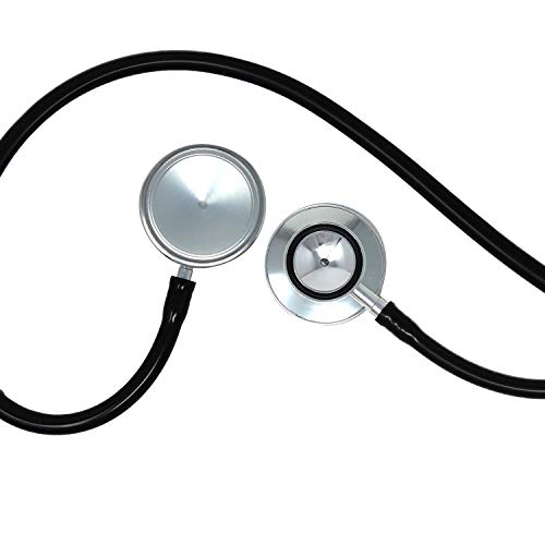 Ever Ready First Aid Dual Head Teaching Stethoscope - Nursing Student Stethoscope - Medical Training Stethoscope, Black