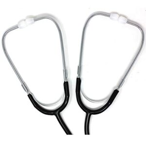 Ever Ready First Aid Dual Head Teaching Stethoscope - Nursing Student Stethoscope - Medical Training Stethoscope, Black