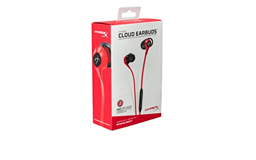 HyperX Cloud Earbuds - Gaming Headphones with Mic for Nintendo Switch and Mobile Gaming