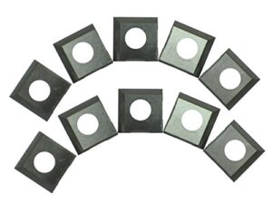 rikon power tools 25-499c carbide 2-edge inserts for 25-130h planer, 10-pack