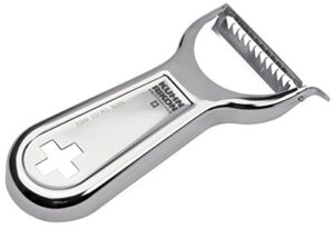 kuhn rikon "swiss metallic" julienne cross peeler, silver