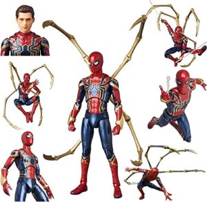 6-inch spiderman action figures，spiderman toy，no way home marvel iron spider spiderman all joints movable collectible best gift for kids pvc action figures assembling toys