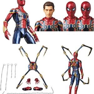 6-inch Spiderman Action Figures，Spiderman Toy，No Way Home Marvel Iron Spider Spiderman All Joints Movable Collectible Best Gift for Kids PVC Action Figures Assembling Toys