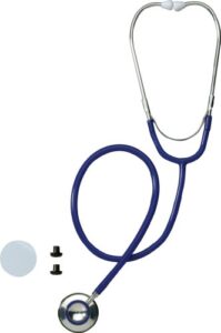 medline - mds926206 dual-head stethoscope, red