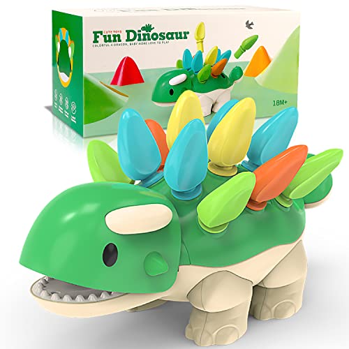 Tinabless Montessori Toys for Babies 6 12 18 Months Dinosaur Baby Sensory Fine Motor Skills Developmental Toys - Birthday Gifts for 6 9 12 18 Month Age 1 2 3 4 One Two Year Old Boys Girls Kids