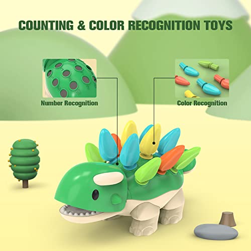 Tinabless Montessori Toys for Babies 6 12 18 Months Dinosaur Baby Sensory Fine Motor Skills Developmental Toys - Birthday Gifts for 6 9 12 18 Month Age 1 2 3 4 One Two Year Old Boys Girls Kids