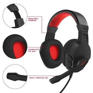 NUBWO U3 3.5mm Gaming Headset for PC, PS4, PS5, Laptop, Xbox One, Mac, iPad, Switch/ Computer Game , Over Ear Flexible Microphone Volume Control with Mic