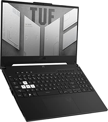 ASUS TUF Dash F15 Gaming Laptop 15.6" FHD 144Hz (Adaptive-Sync) 12th Gen Intel 10-Core i7-12650H (Beats i9-11950H) 16GB RAM 1TB SSD GeForce RTX 3070 8GB Backlit Thunderbolt Black Win11 + HDMI Cable