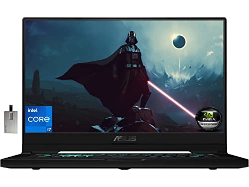 ASUS 2022 TUF Dash 15.6" 144Hz Gaming Laptop, Intel 11th Core i7-11370H, 16GB RAM, 512GB PCIe SSD, NVIDIA GeForce RTX 3060 Graphics 6GB, Backlit Keyboard, Windows 11, Gray, 32GB SnowBell USB Card