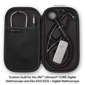 Eko Stethoscope Case Built for 3M Littmann CORE Digital Stethoscope/Cardiology IV Stethoscope/Classic Stethoscope/Eko Duo ECG + Digital Stethoscope