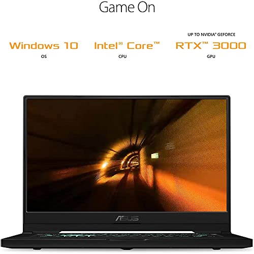 2022 ASUS TUF Dash 15.6" Ultra Slim Gaming Laptop 144Hz FHD IPS Intel 4-Core i7-11370H NVIDIA GeForce RTX 3050TI 16GB RAM DDR4 512GB NVMe SSD USB C WiFi AX HDMI 2.0 RJ-45 Thunderbolt 4 Windows 10 Pro