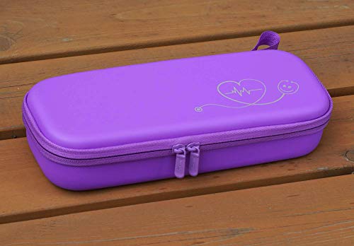 ButterFox Premium Stethoscope Case with Divider and ID Slot for 3M Littmann Classic III, Cardiology IV Diagnostic and More Stethoscopes with Pocket for Nurse Accessories (Purple)