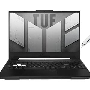 ASUS TUF Dash 15.6" 144Hz FHD Gaming Laptop | 12th Generation Core i7-12650H | NVIDIA GeForce RTX 3070 | 16GB DDR4 | 1TB SSD | Backlit Keyboard | Windows 11 | Black | with USB3.0 HUB Bundled