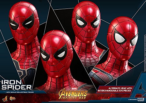 Hot Toys Marvel Avengers Infinity War Spider-Man Iron Spider Suit 1/6 Scale 12" Action Figure